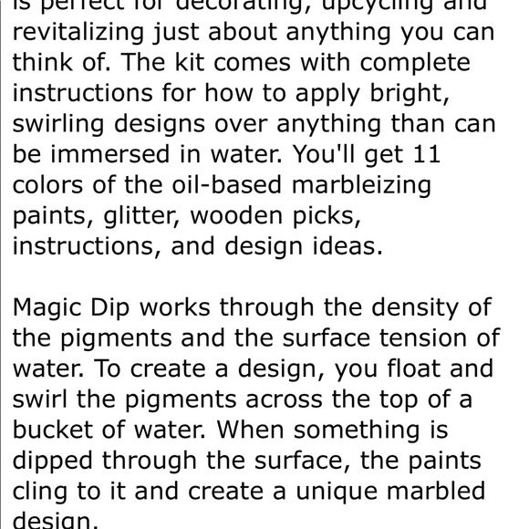 magic dip | Toys | Magic Dip Marbleizing Paint Design Kit | Poshmark